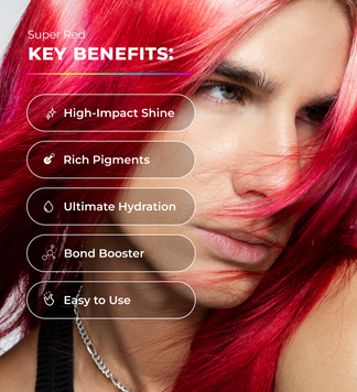 Super Red Hair Healing Semi Permanent Color | Bond Building Technology ...